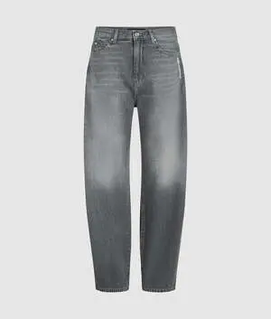 Karl Lagerfeld Ikon Barrel-leg Jeans In Cotton