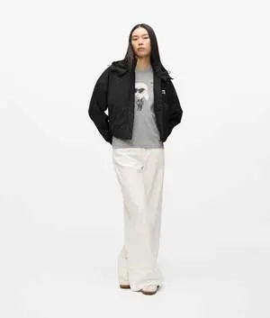 Karl Lagerfeld Ikon Hooded Jacket - Black