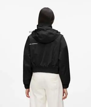 Karl Lagerfeld Ikon Hooded Jacket - Black