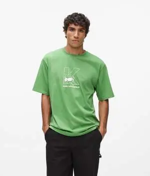 Karl Lagerfeld Ikon K-initial T-shirt - Stone Green