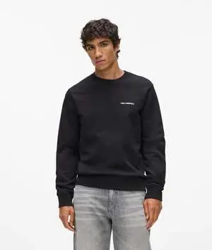 Karl Lagerfeld Rue St-guillaume Crewneck Sweatshirt - Black