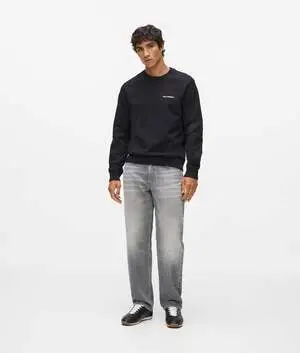 Karl Lagerfeld Rue St-guillaume Crewneck Sweatshirt - Black