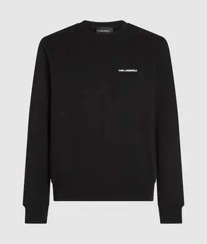 Karl Lagerfeld Rue St-guillaume Crewneck Sweatshirt - Black
