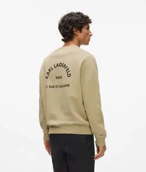 Karl Lagerfeld Rue St-guillaume Crewneck Sweatshirt - Twill
