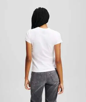 Karl Lagerfeld Slim Fit Organic Cotton T-shirt - White