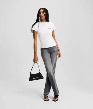 Karl Lagerfeld Slim Fit Organic Cotton T-shirt - White