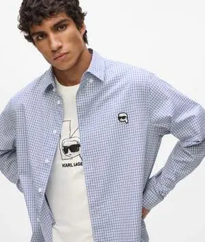 Karl Lagerfeld Ikon Checked Shirt