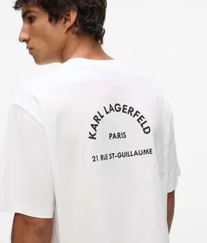 Karl Lagerfeld Rue St-guillaume Relaxed T-shirt - White