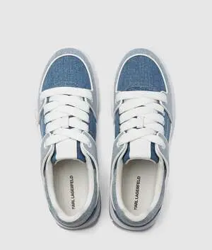KL JEANS Denim Patchwork Lace-up Sneakers