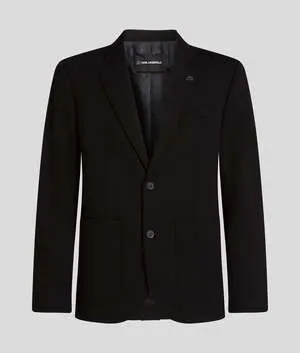 Karl Lagerfeld Tailored Single-breasted Blazer - Black