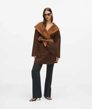 Karl Lagerfeld Reversible Wool-blend Coat