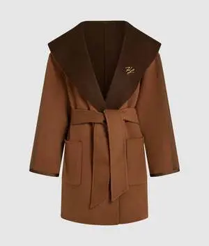 Karl Lagerfeld Reversible Wool-blend Coat