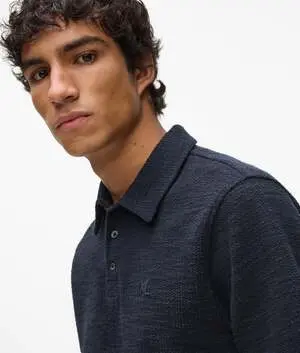 Karl Lagerfeld Bouclé Polo Shirt