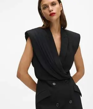 Karl Lagerfeld Tailored Blazer Dress With Embroidered Logo