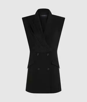 Karl Lagerfeld Tailored Blazer Dress With Embroidered Logo