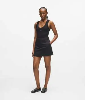 Karl Lagerfeld Tailored Mini Skort - Black