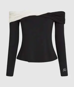 Karl Lagerfeld Off-shoulder Top