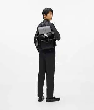 Karl Lagerfeld K/traveller Backpack With Embossed Monogram