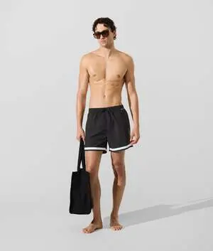 Karl Lagerfeld Contrast Piping Boardshorts