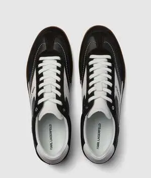Karl Lagerfeld Kandidate Lace Mix Sneakers - Black/white