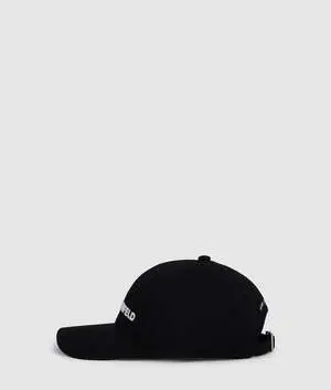 Karl Lagerfeld Logo Embroidery Cap - Black