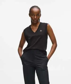 Karl Lagerfeld V-neck Tank Top