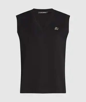 Karl Lagerfeld V-neck Tank Top