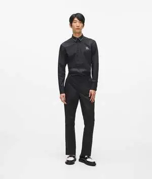 Karl Lagerfeld Classic Chino Pants - Black