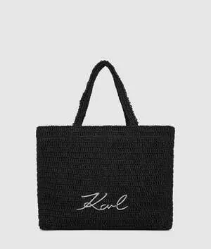 Karl Lagerfeld K/signature Crochet Tote