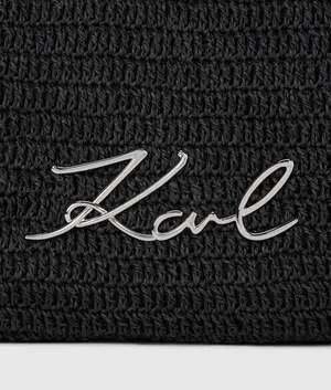 Karl Lagerfeld K/signature Crochet Tote