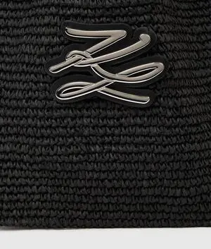 Karl Lagerfeld K/autograph Crochet Hobo Bag - Black