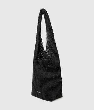 Karl Lagerfeld K/autograph Crochet Hobo Bag - Black