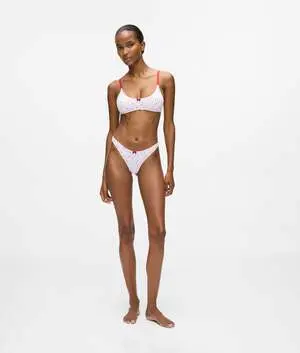 Karl Lagerfeld Heart Print Bralette
