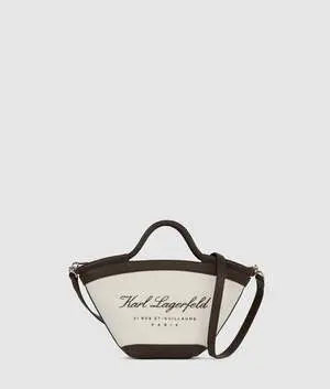 Karl Lagerfeld Hotel Karl Small Beach Tote Bag - Natural