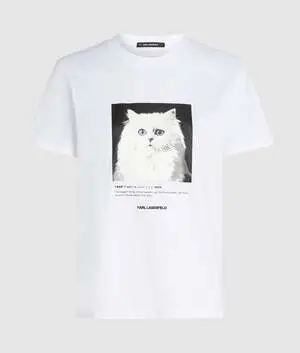 Karl Lagerfeld Portrait T-shirt - White