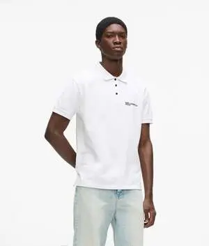 KL JEANS Logo Polo Shirt - White