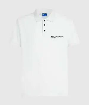 KL JEANS Logo Polo Shirt - White
