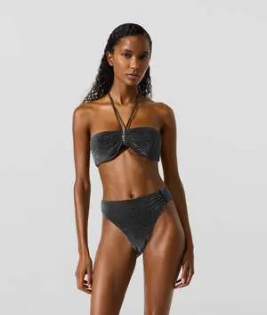Karl Lagerfeld Metallic Bikini Bottoms