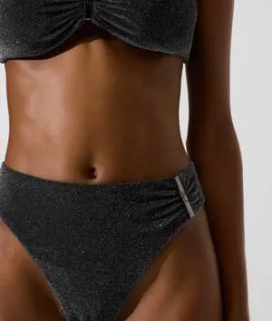 Karl Lagerfeld Metallic Bikini Bottoms