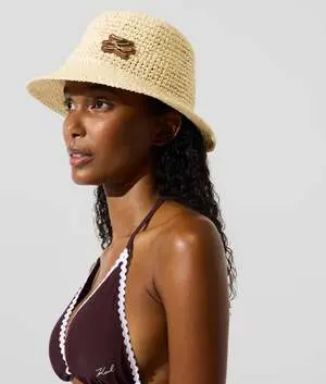 Karl Lagerfeld K/autograph Crochet Bucket Hat