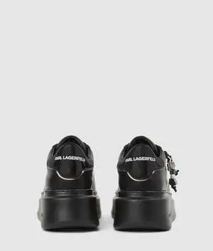 Karl Lagerfeld Anakapri Ikon Charm Sneakers In Leather
