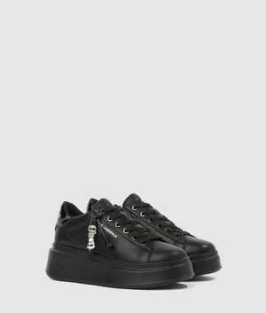 Karl Lagerfeld Anakapri Ikon Charm Sneakers In Leather
