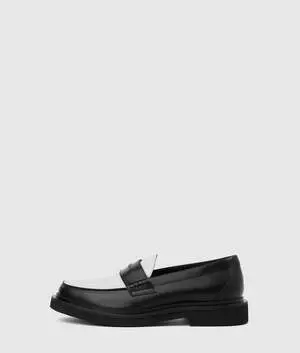 Karl Lagerfeld Keaton Saddle Loafers - Black/white