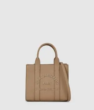 Karl Lagerfeld Rue St-guillaume Mini Tote Bag - Nougat