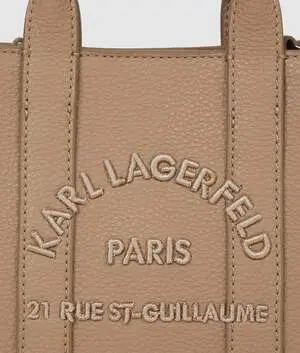 Karl Lagerfeld Rue St-guillaume Mini Tote Bag - Nougat