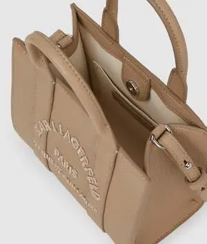 Karl Lagerfeld Rue St-guillaume Mini Tote Bag - Nougat