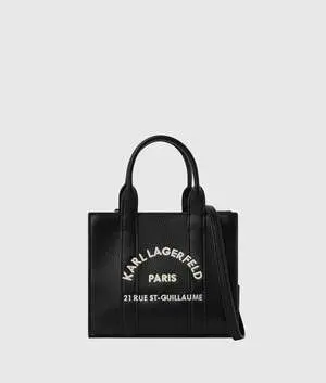 Karl Lagerfeld Rue St-guillaume Mini Tote Bag White/black