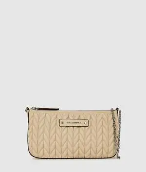 Karl Lagerfeld K/weave Mini Shoulder Bag - Safari