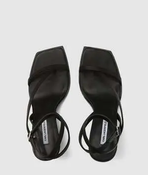 Karl Lagerfeld Karmel Heeled Ankle Strap Sandals