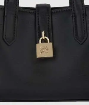 Karl Lagerfeld K/autograph Padlock Mini Shoulder Bag - Black/gold